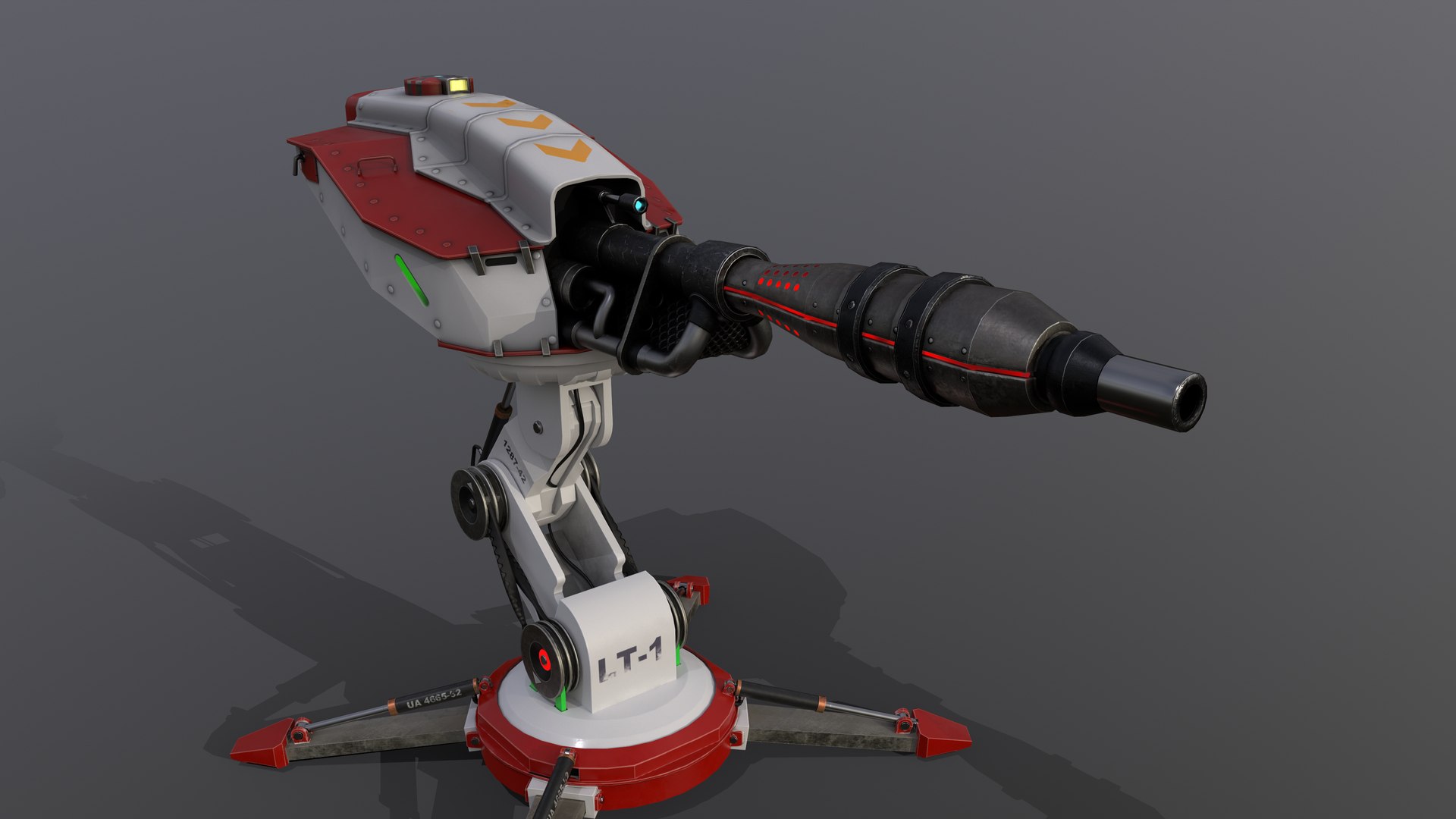 Turret tower defense 3D model - TurboSquid 1704195