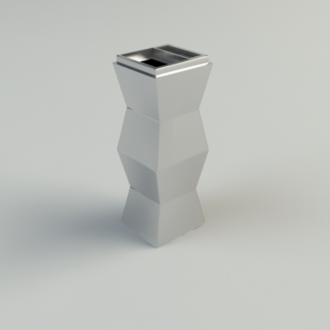 modern ash tray-trash can: max
