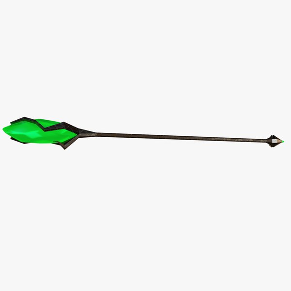 modelo 3d Magic Emerald Staff - TurboSquid 2063678