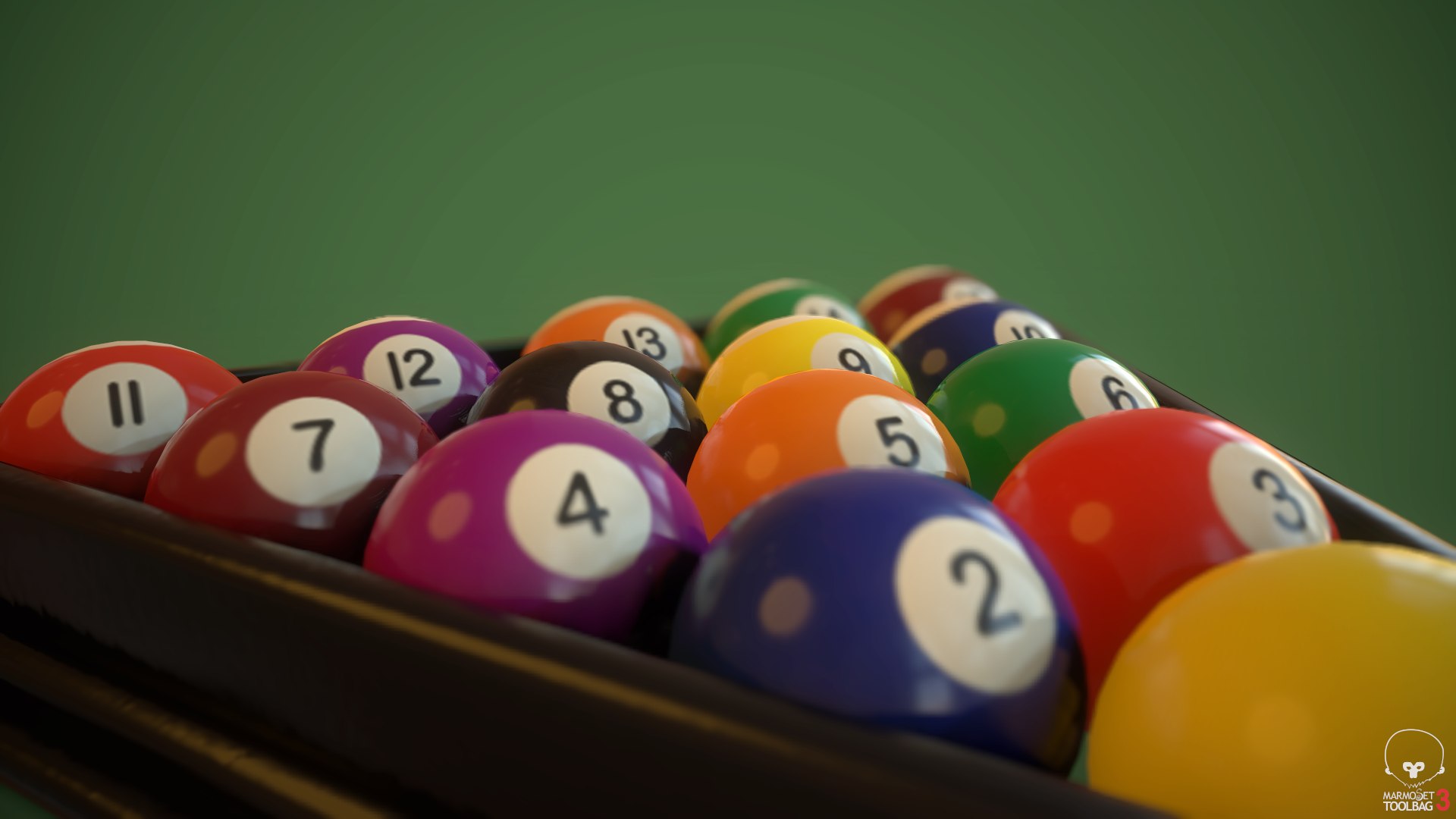 American Pool Balls 3D Model - TurboSquid 1271379