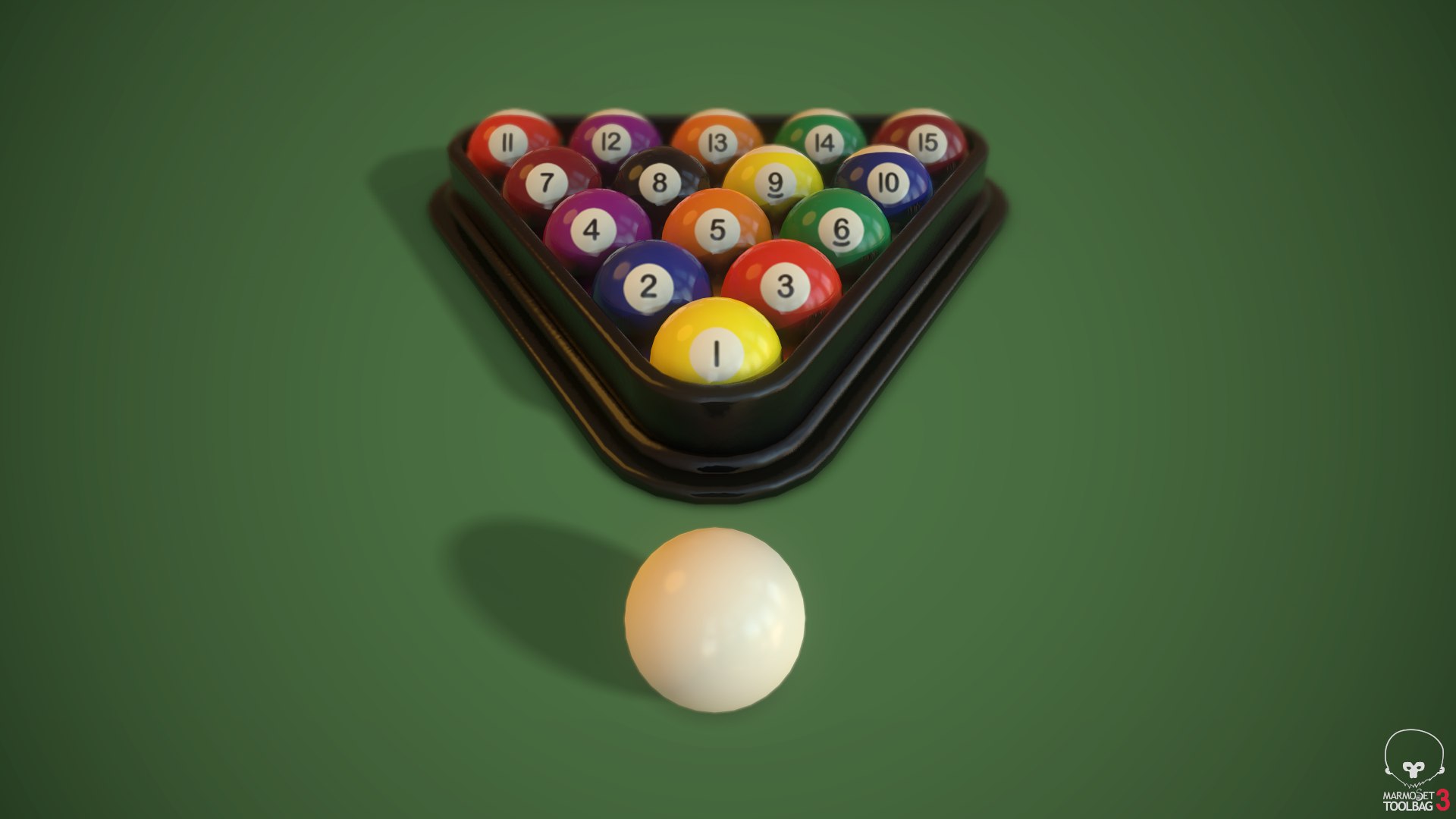American Pool Balls 3D Model - TurboSquid 1271379