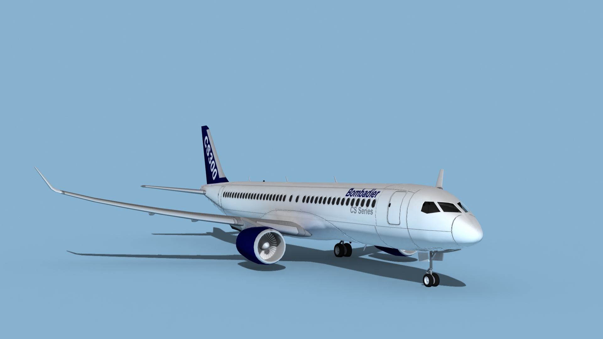 Bombardier CS300 Bombardier 3D model - TurboSquid 1746826