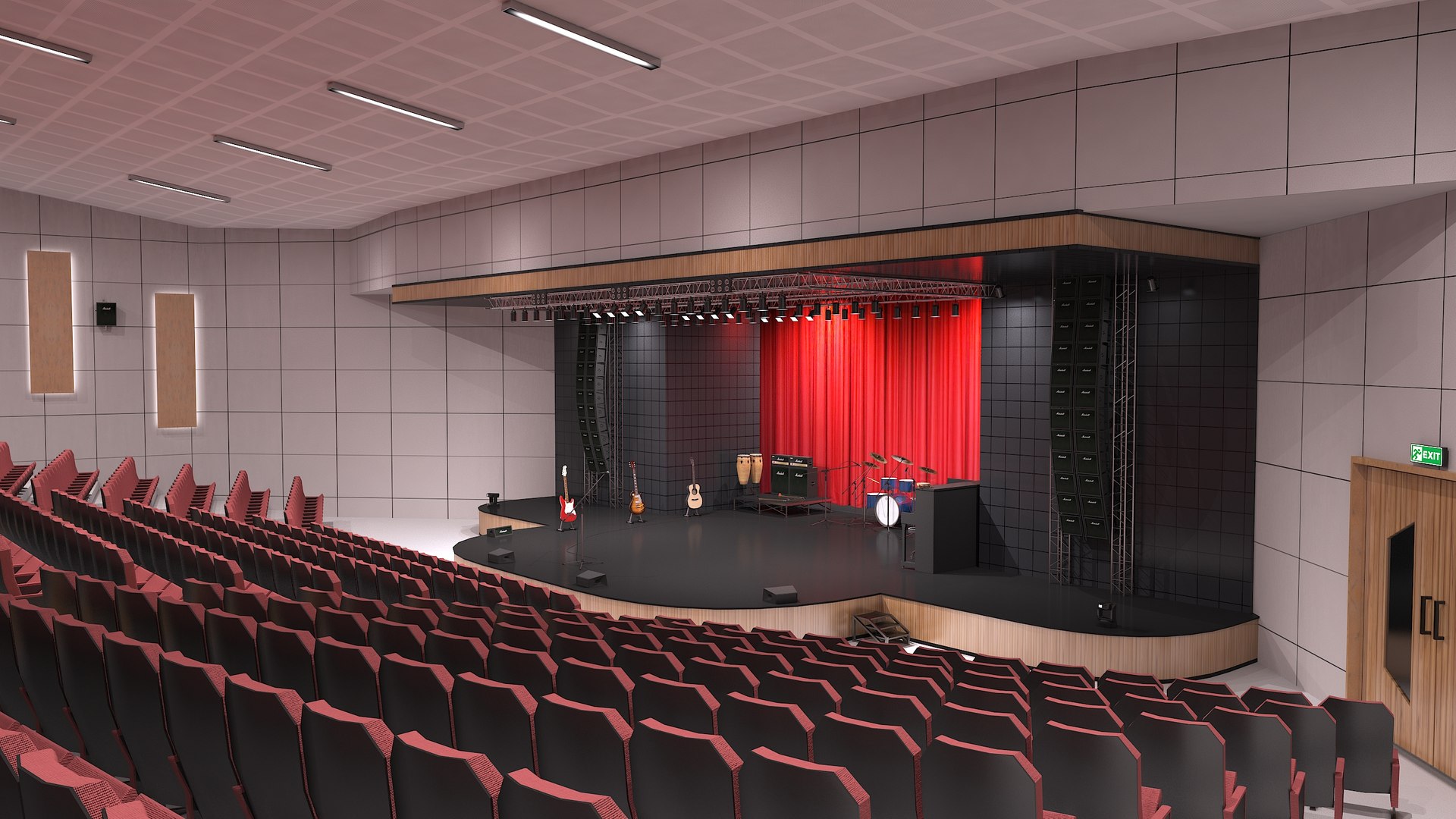 3D Concert Hall Model - TurboSquid 1527543