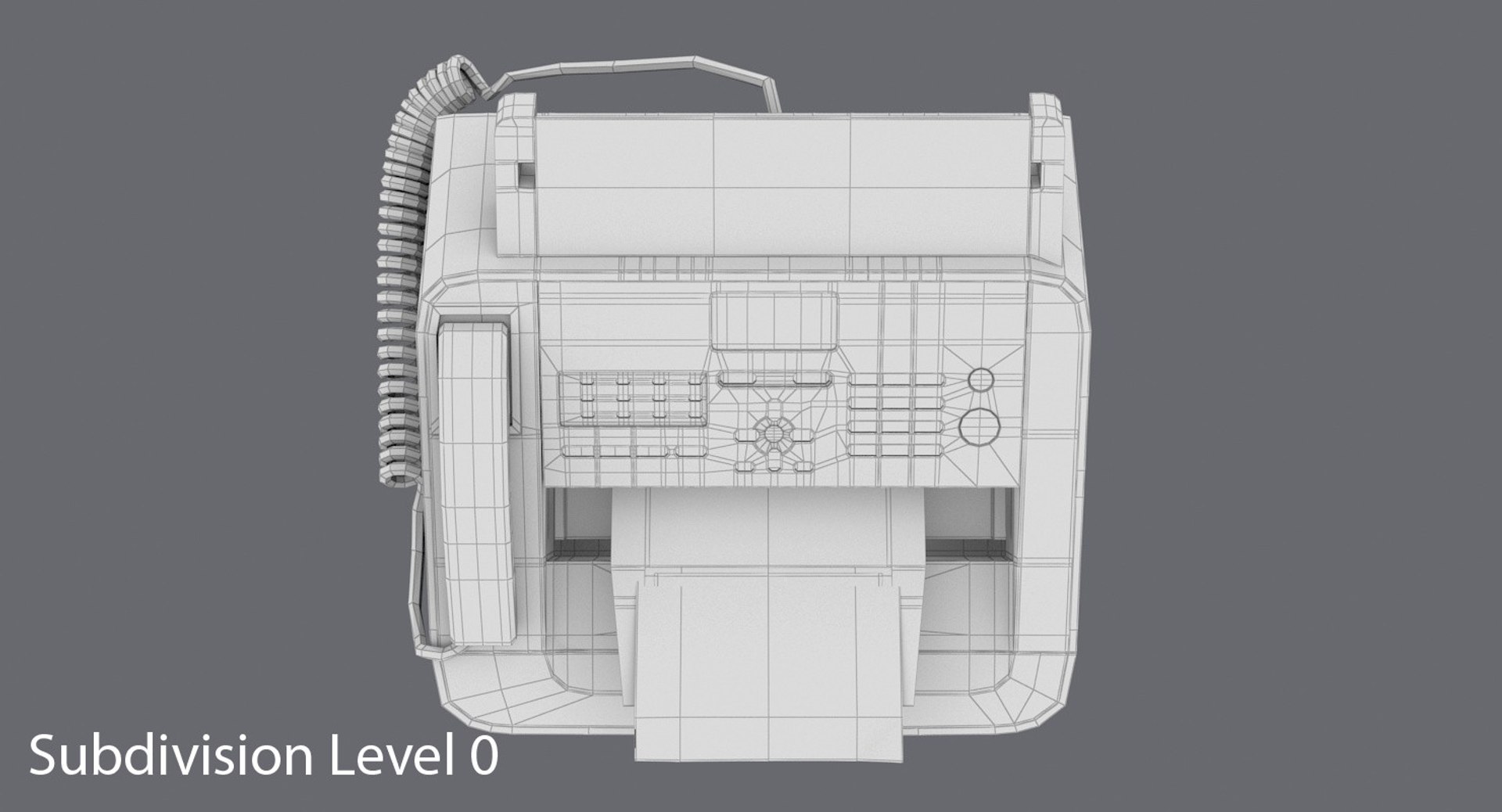 Fax Machine 3d Model