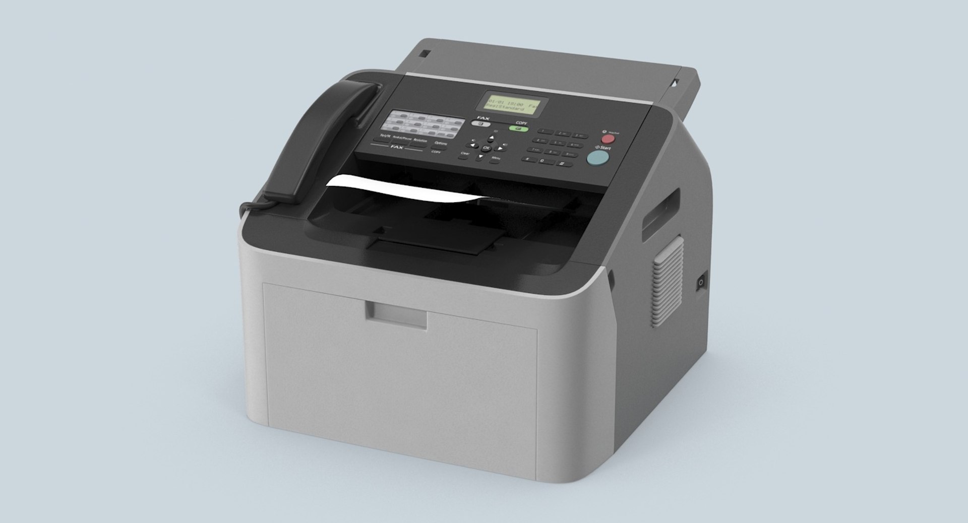 Fax Machine 3d Model