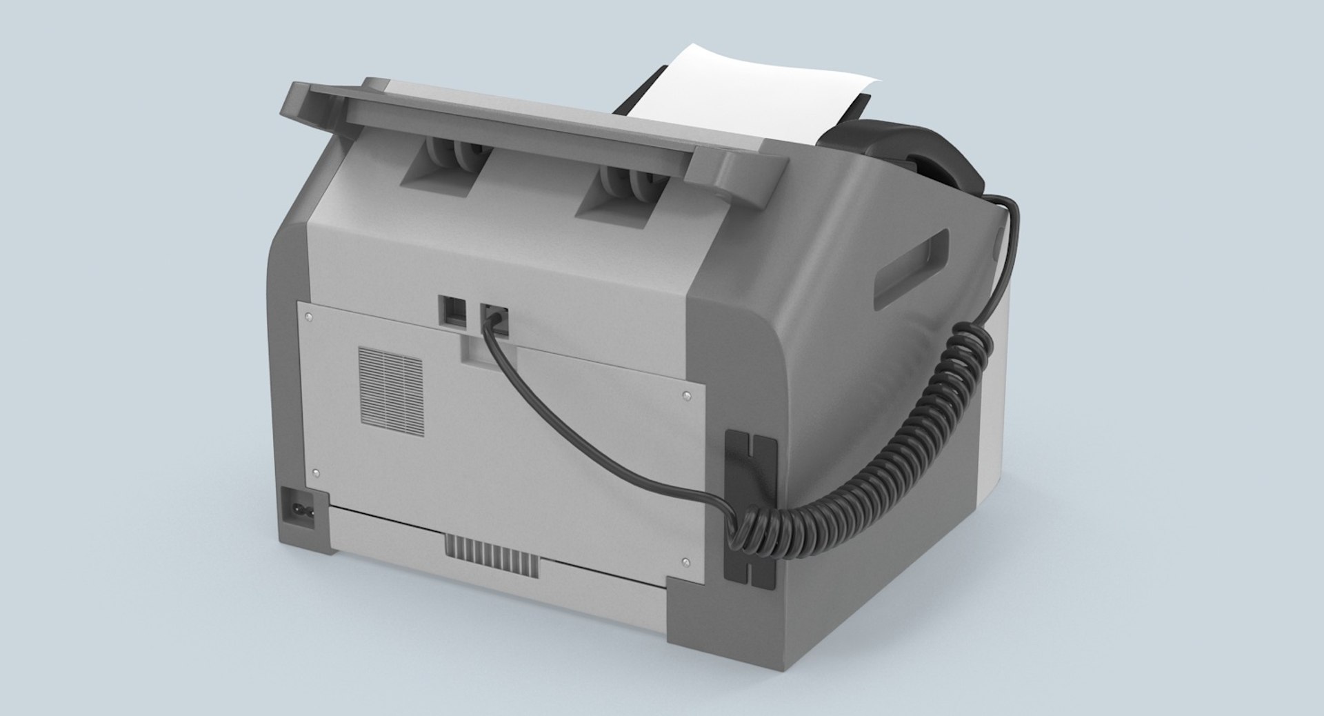 Fax Machine 3d Model