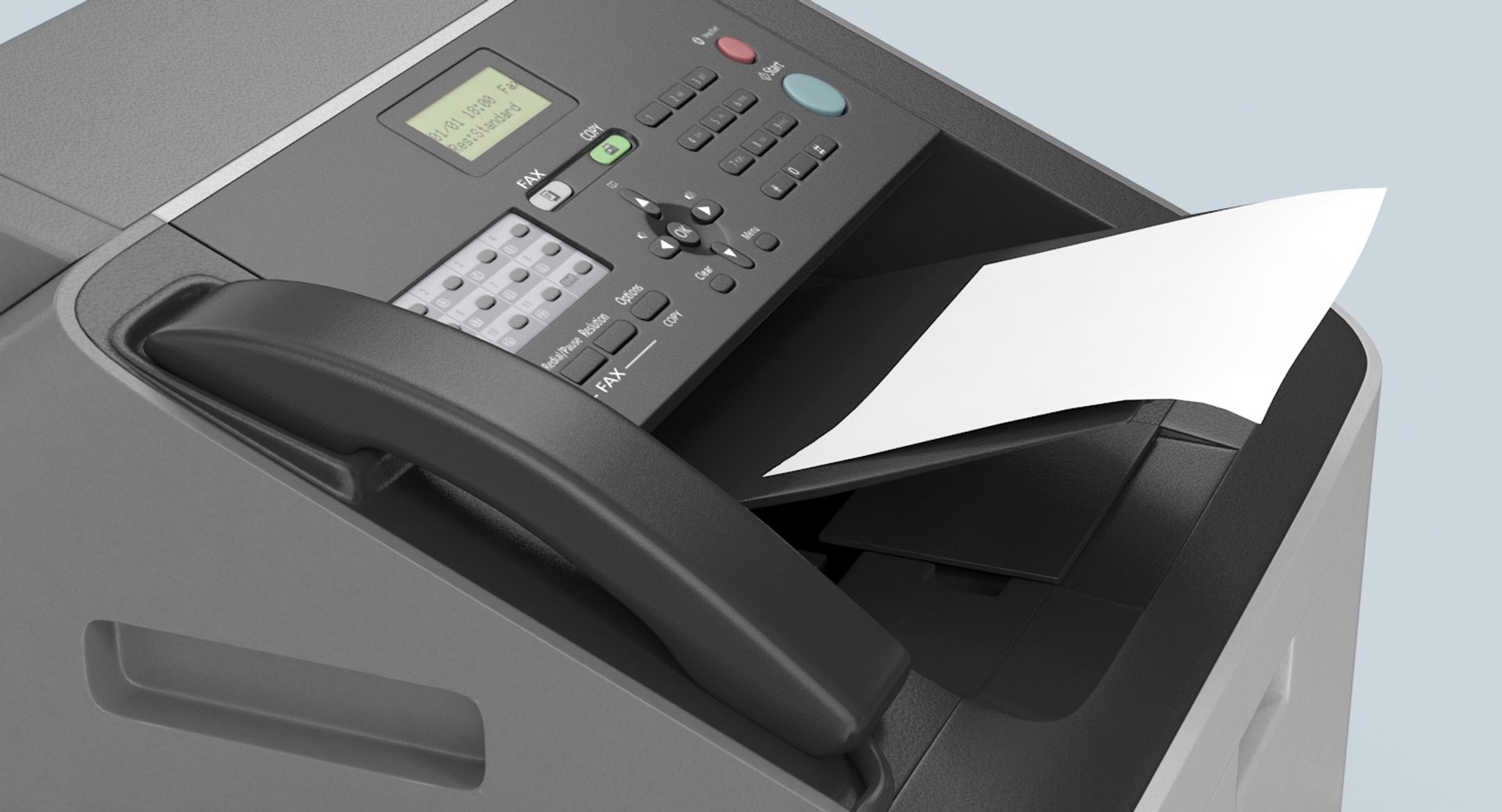 Fax Machine 3d Model