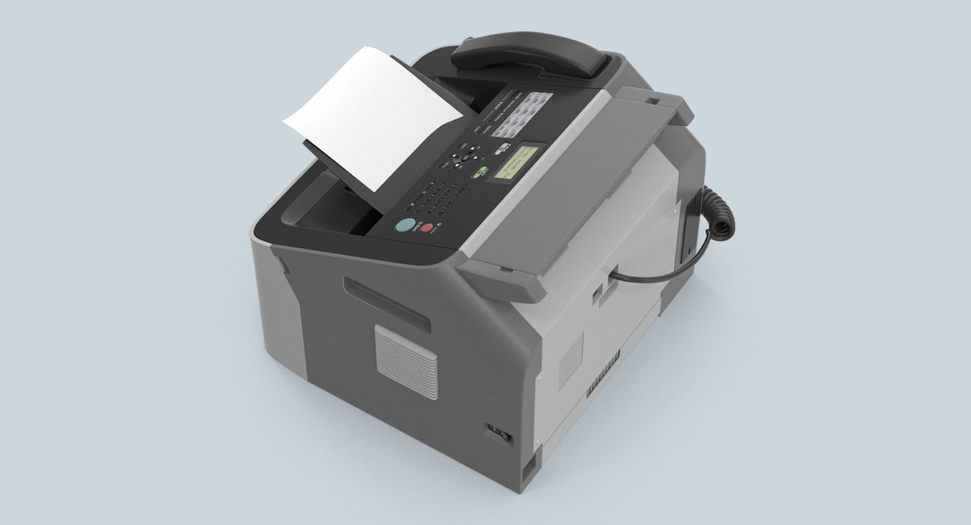 Fax Machine 3d Model