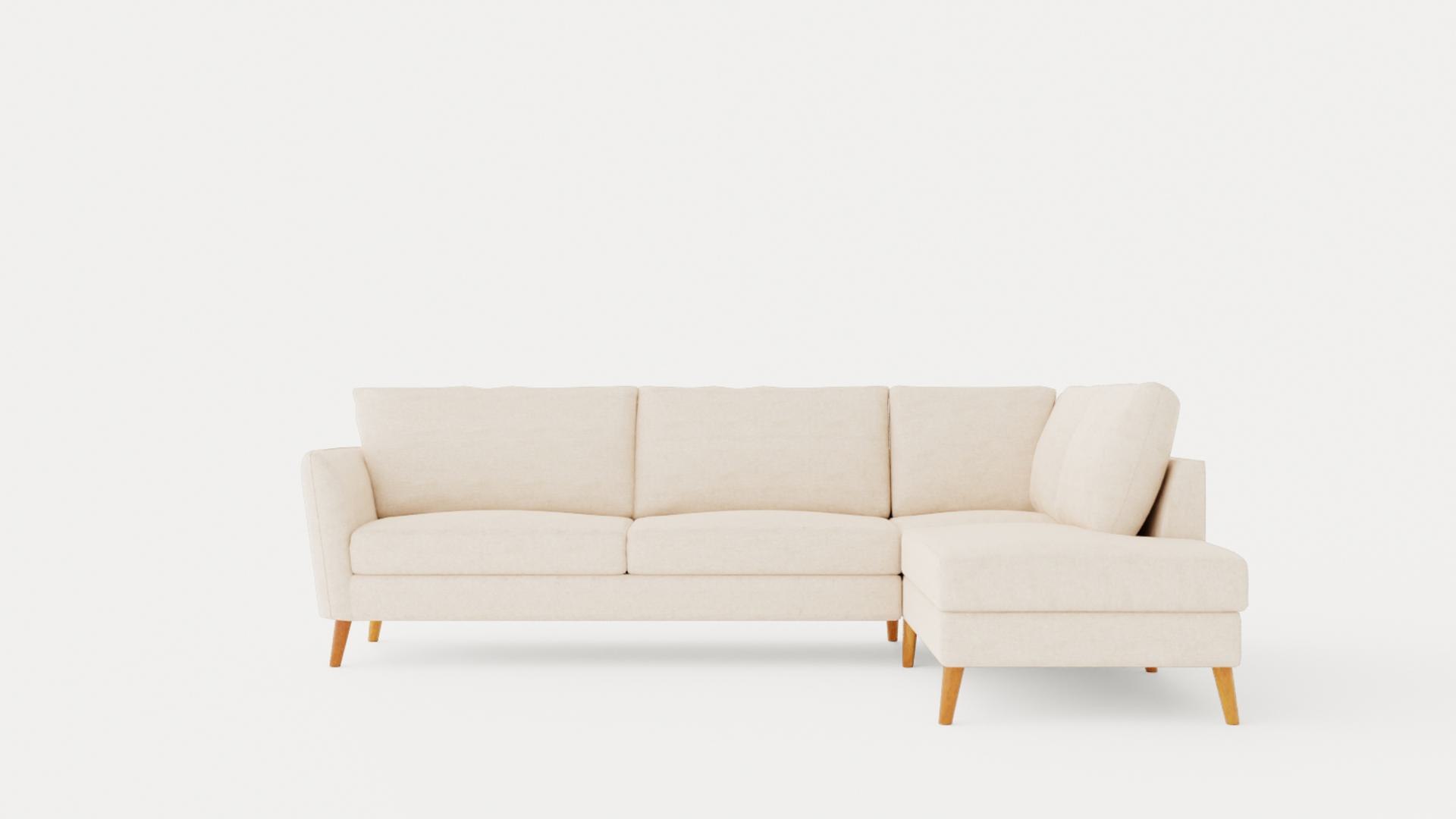 3D Model Trend Sofa 3 Seater With Chaise Lounge Right Beige ...