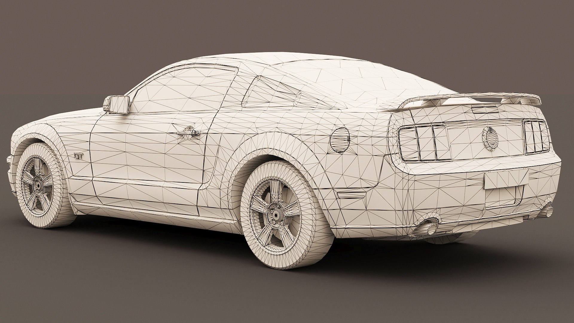 Ford Mustang Gt 2005 3D Model - TurboSquid 2031925