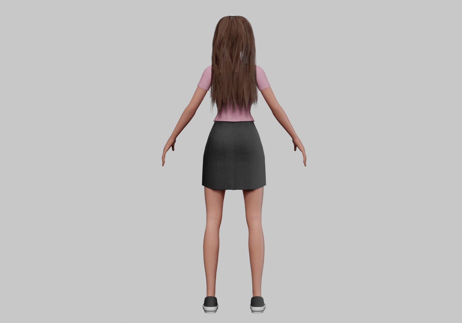 3D Cute Anime Girl V32189 Model - TurboSquid 2270686