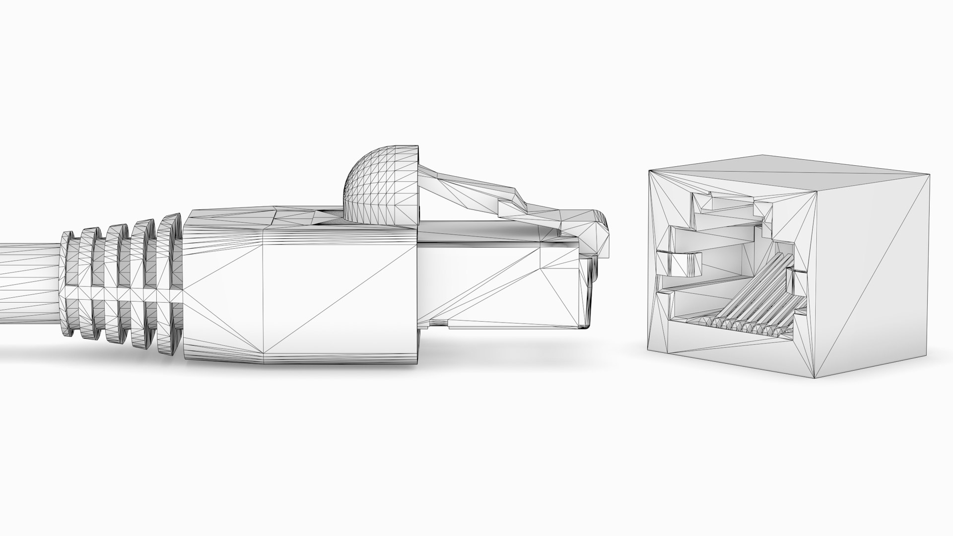 Ethernet Connector RJ45 3D Model - TurboSquid 1920631