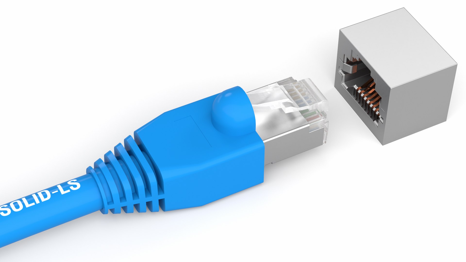 Ethernet Connector RJ45 3D Model - TurboSquid 1920631