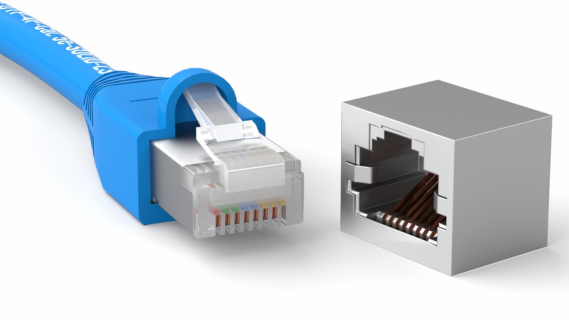 Ethernet Connector RJ45 3D Model - TurboSquid 1920631