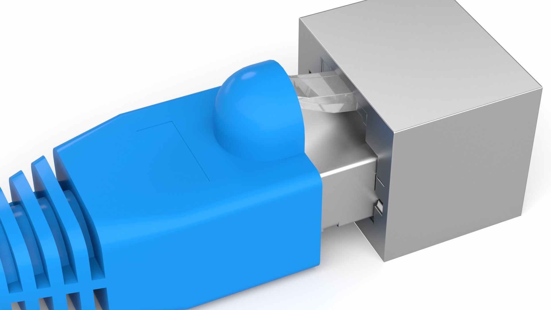 Ethernet Connector RJ45 3D Model - TurboSquid 1920631