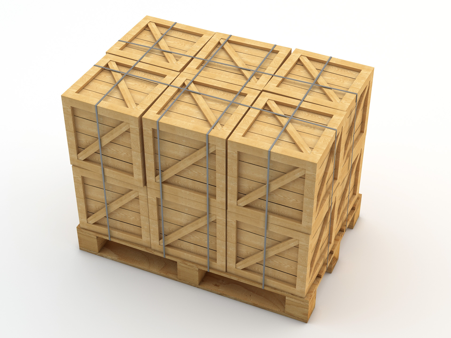3d pallet crates