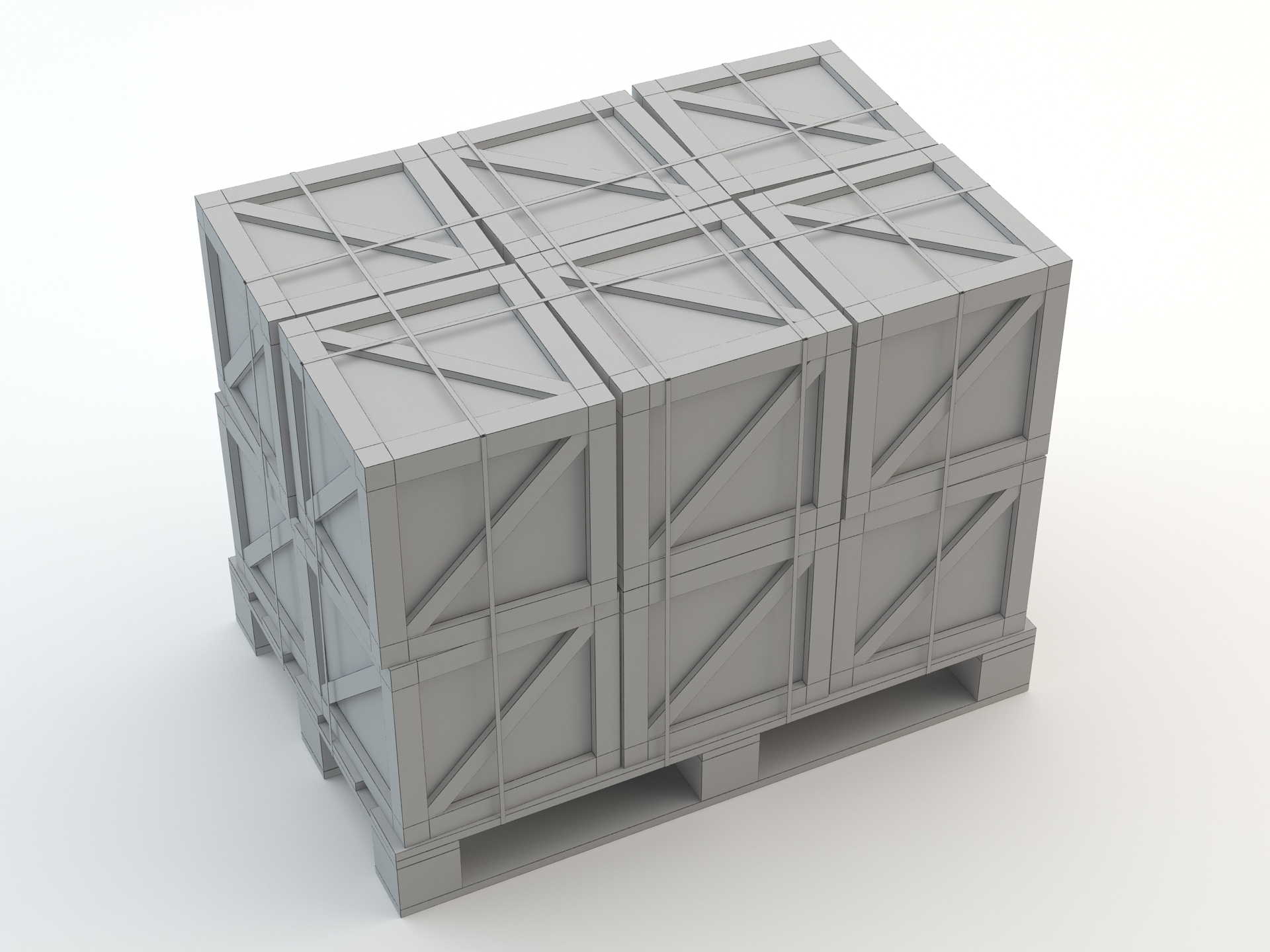 3d pallet crates