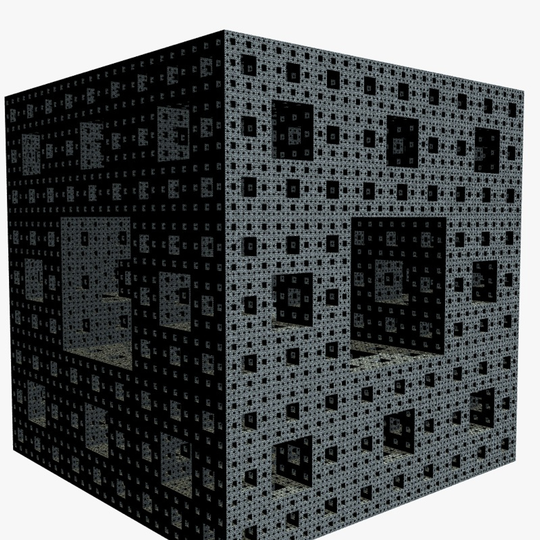 3d Menger Sponge Model