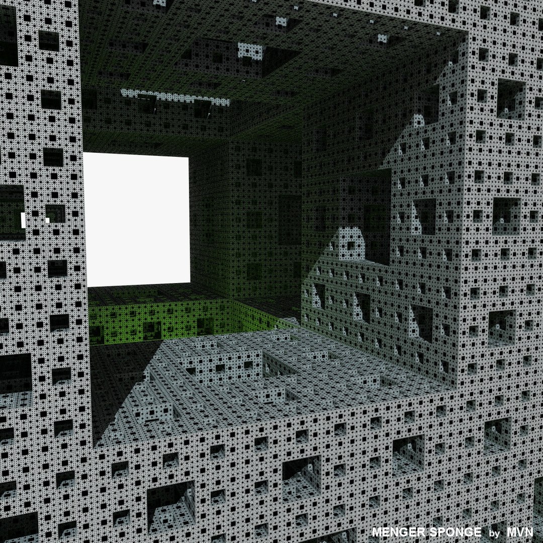 3d Menger Sponge Model