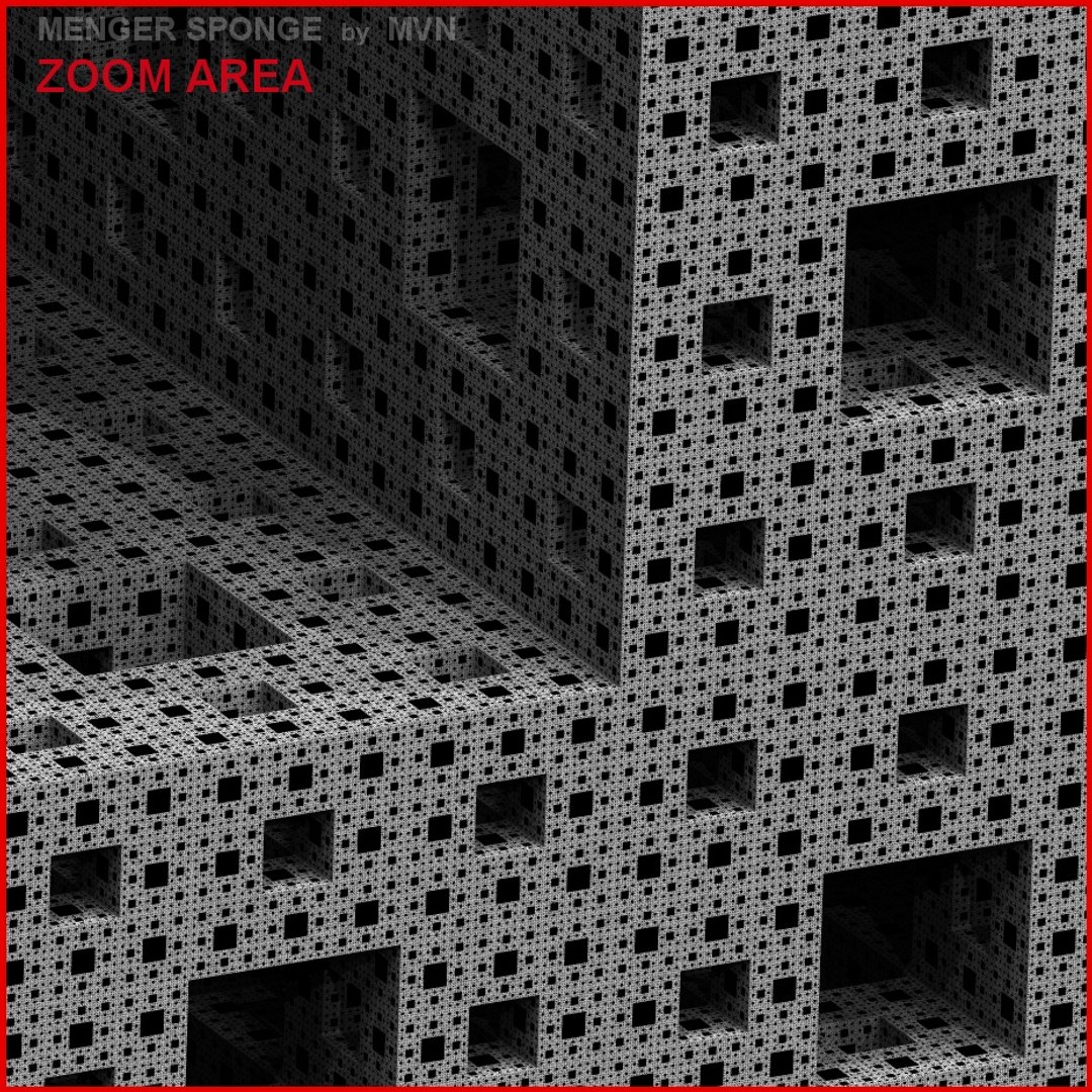 3d Menger Sponge Model