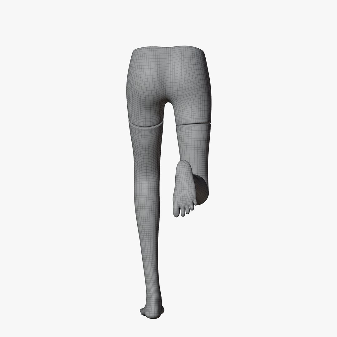 3D Rigged Female Legs - TurboSquid 2213054