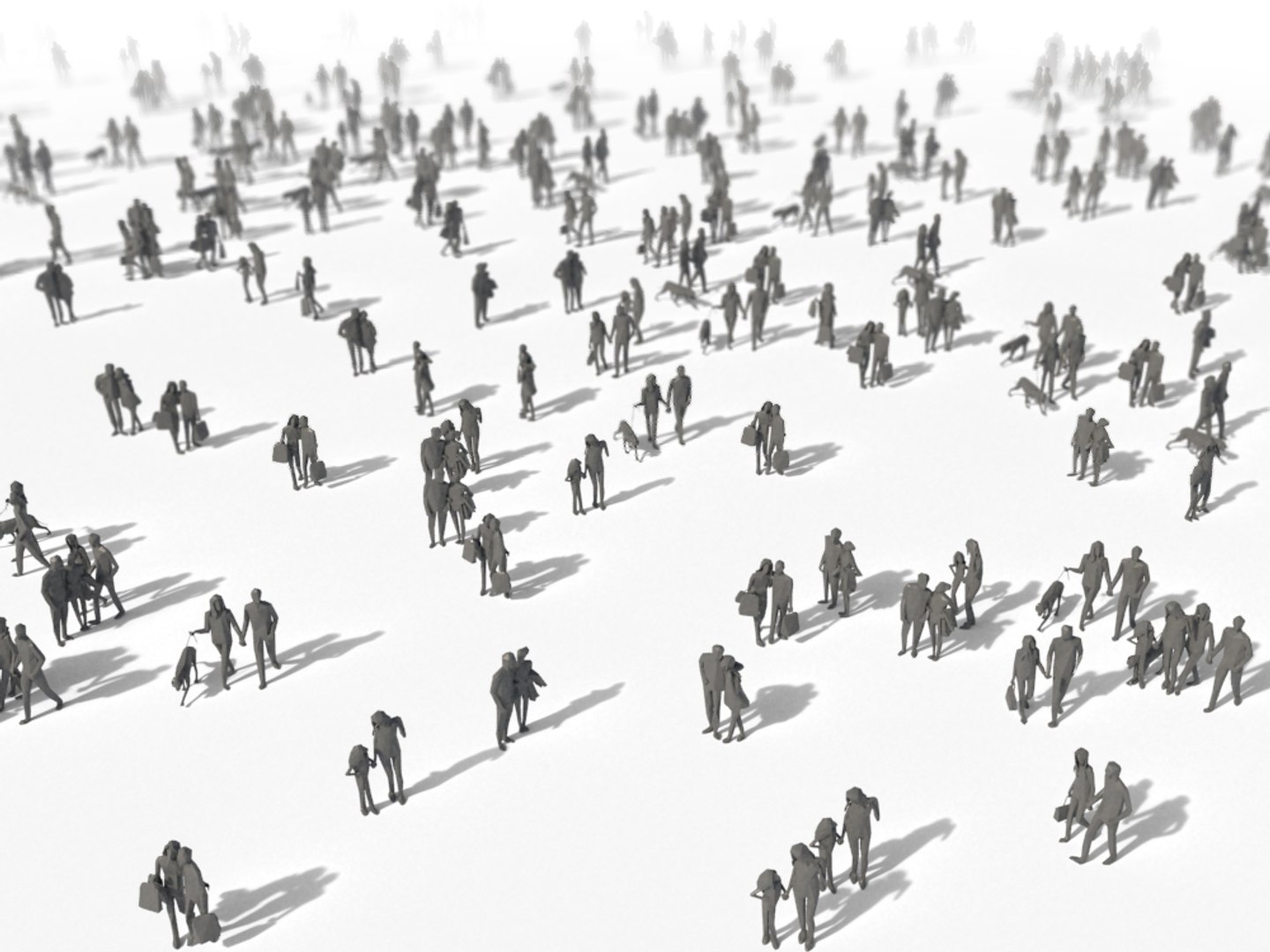 3d People Crowd Model