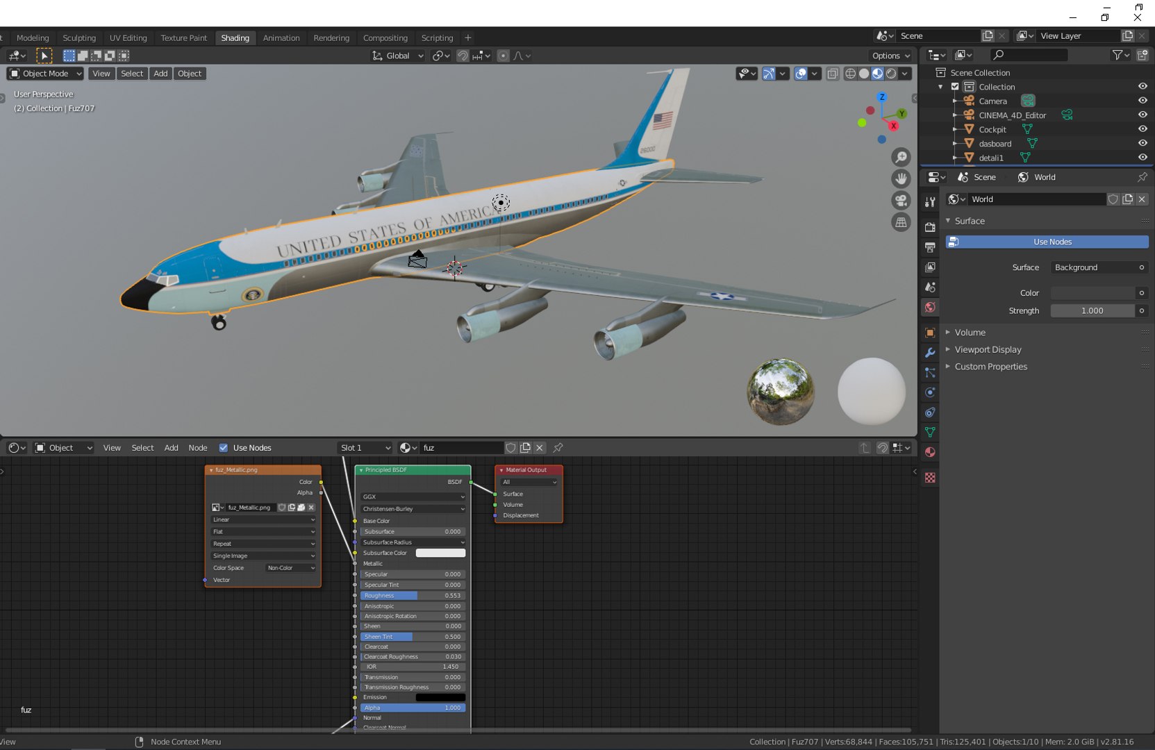 3D Boeing VC-137 C Air Force One - TurboSquid 2183951