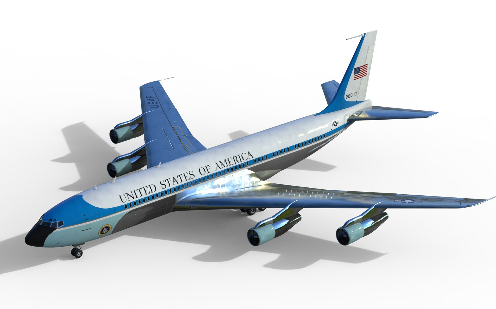 3D Boeing VC-137 C Air Force One - TurboSquid 2183951