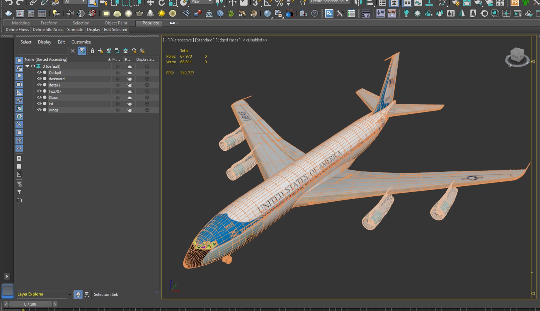 3D Boeing VC-137 C Air Force One - TurboSquid 2183951