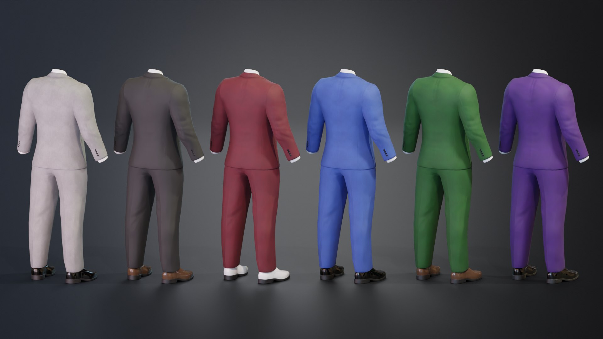 3D Classic Men Formal Suit Animation And Game Ready - TurboSquid 2353365