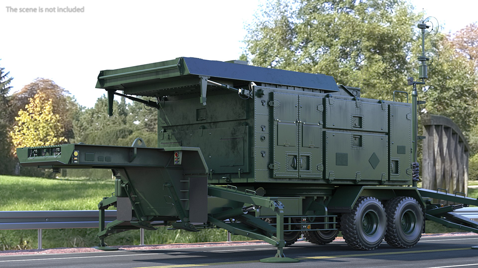 Patriot radar mpq53 green 3D model - TurboSquid 1614320