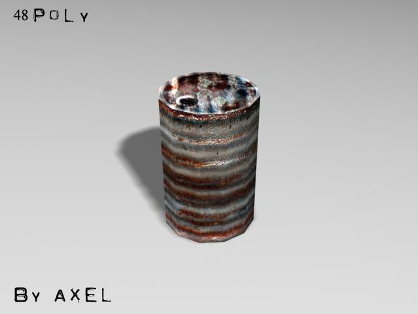3d Model Metal Cask