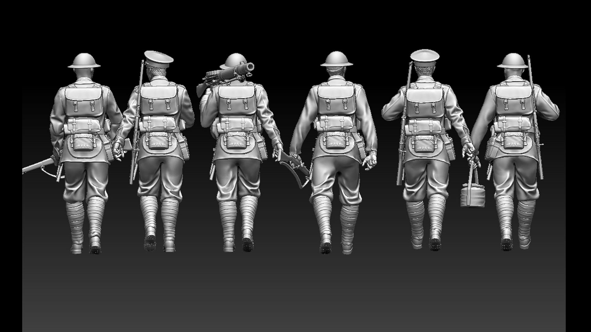 British Soldiers Ww1 3D Model - TurboSquid 1765299