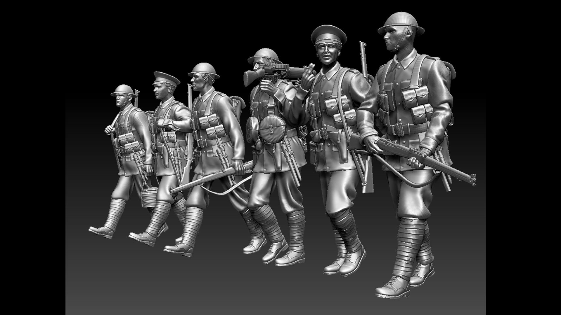British Soldiers Ww1 3D Model - TurboSquid 1765299