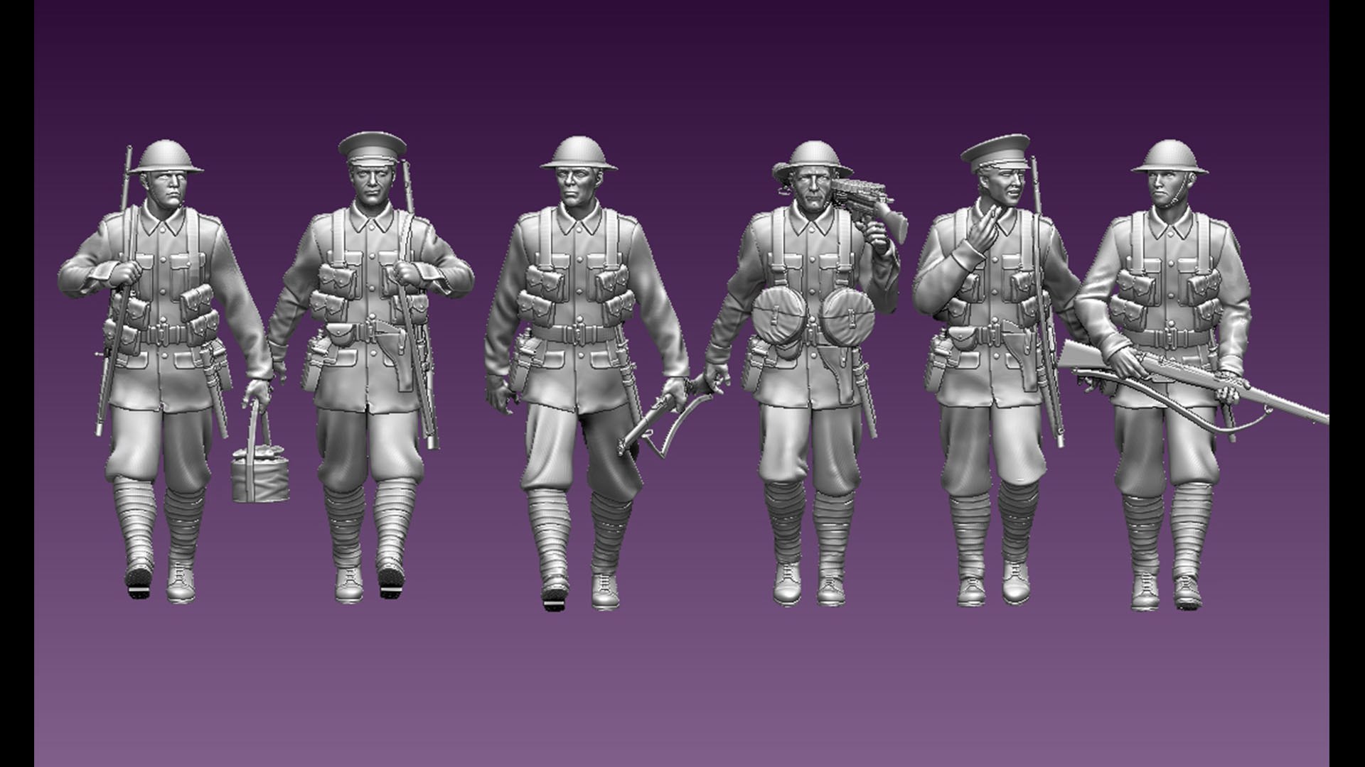 British Soldiers Ww1 3D Model - TurboSquid 1765299