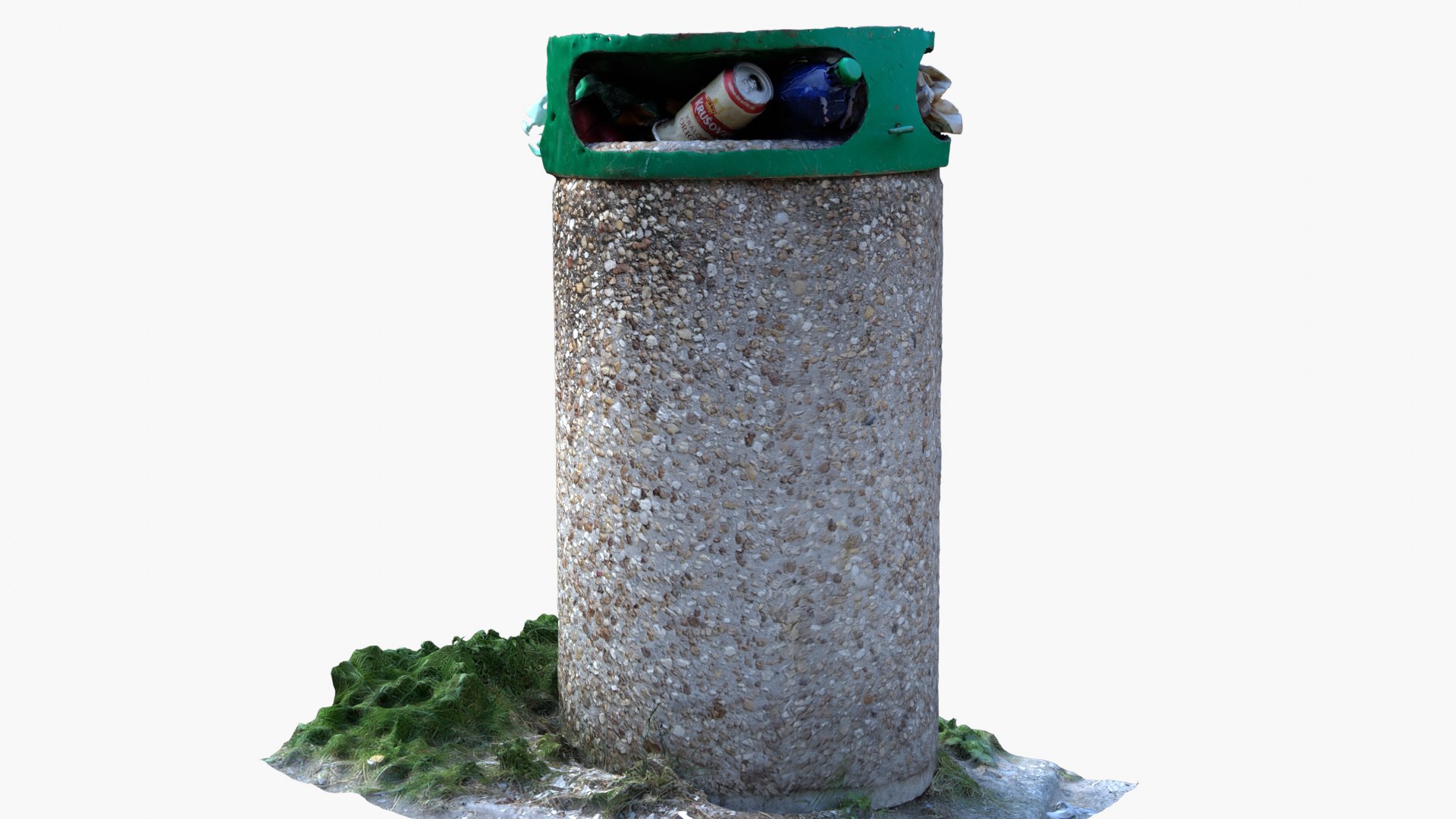 Street rubbish bin model - TurboSquid 1616312