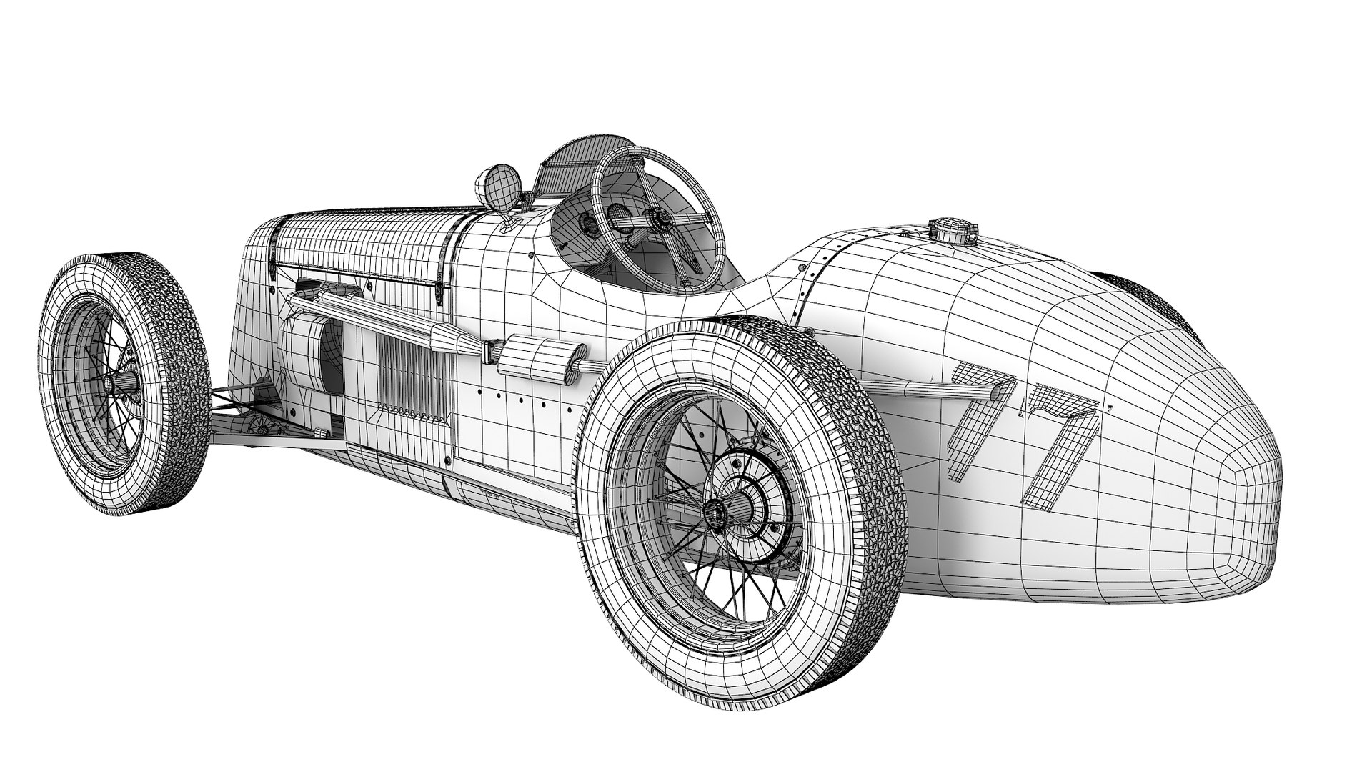 3D Austin Seven Special Car Model - TurboSquid 1521408