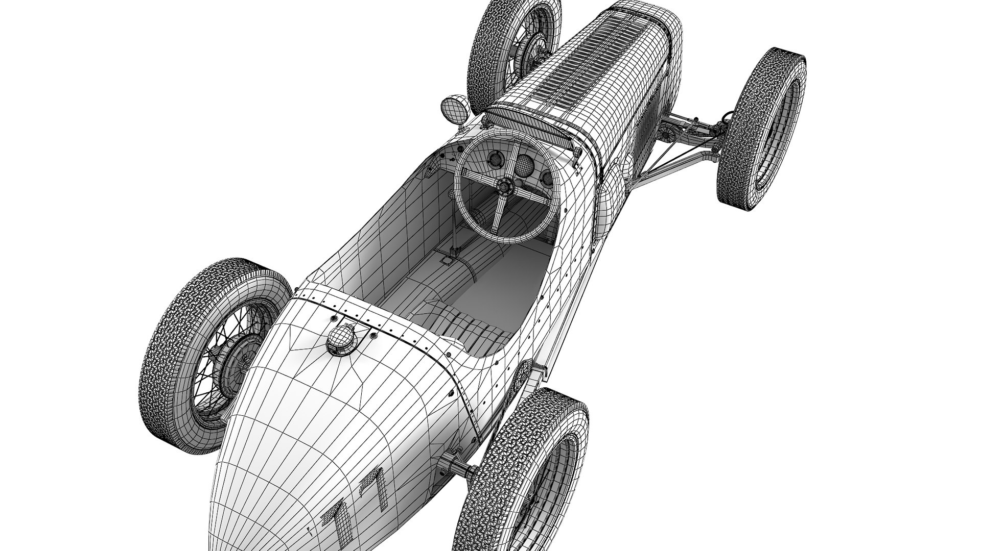 3D Austin Seven Special Car Model - TurboSquid 1521408