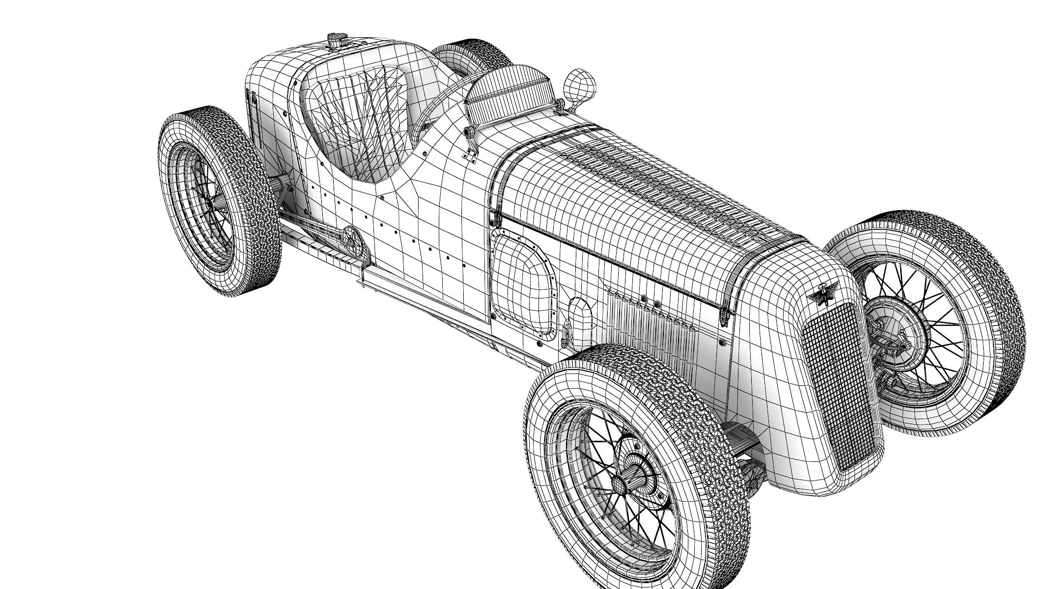 3D austin seven special car model - TurboSquid 1521408