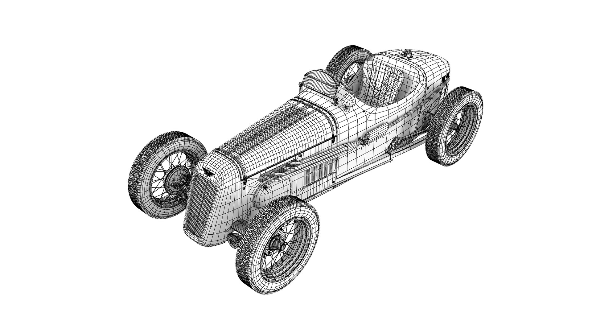 3D Austin Seven Special Car Model - TurboSquid 1521408