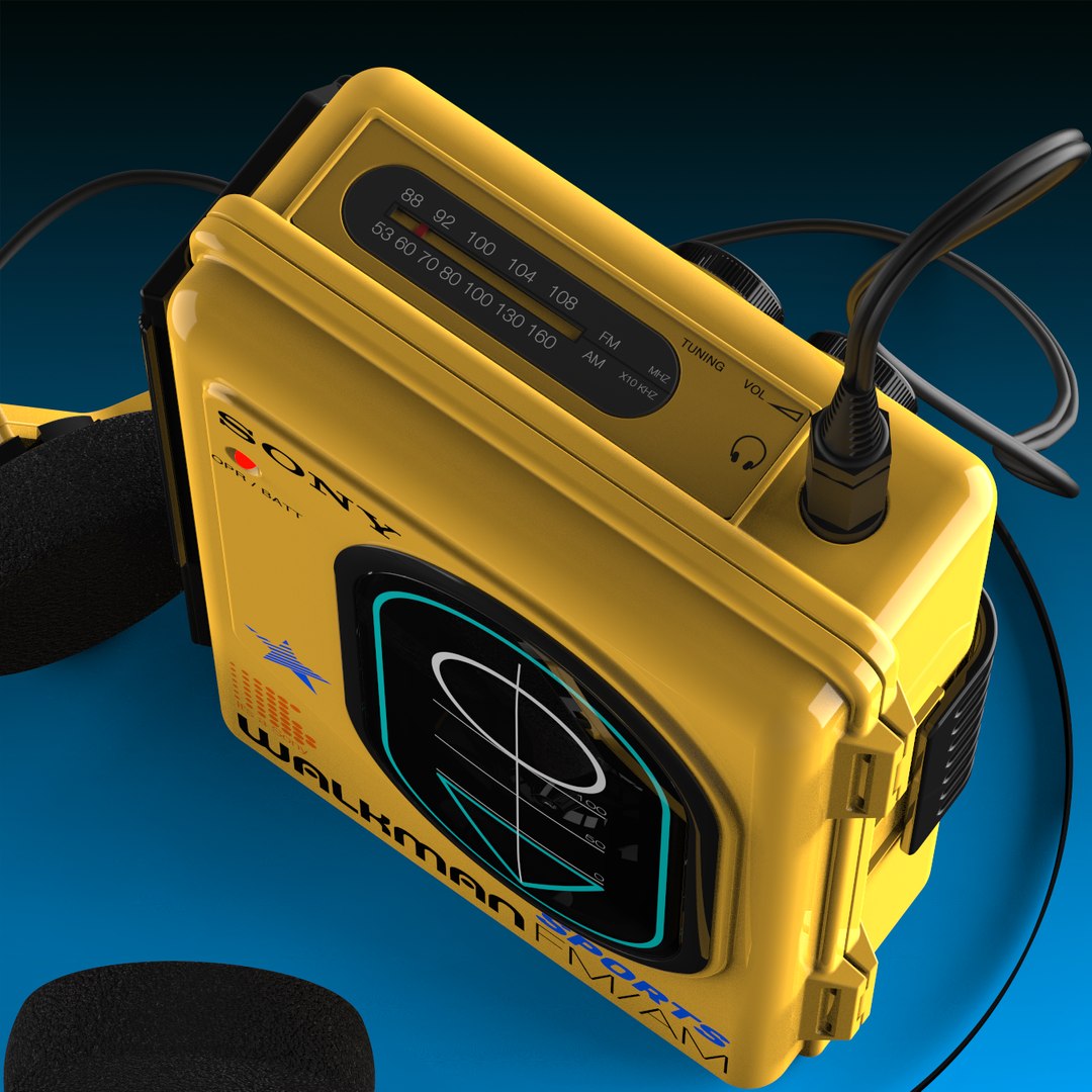 Walkman Sony 3D - TurboSquid 1334574