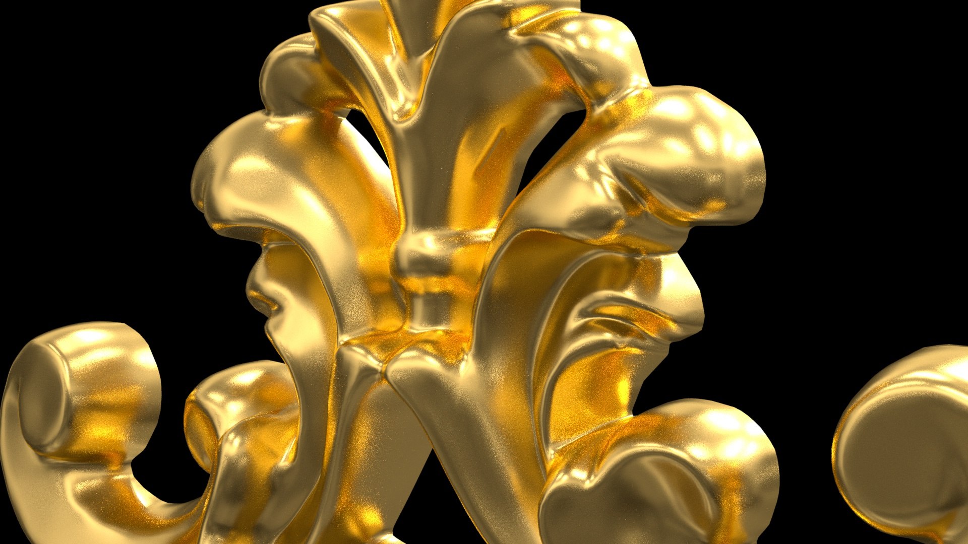 Plaster Decorative Bow DS312 3D Model - TurboSquid 2385420