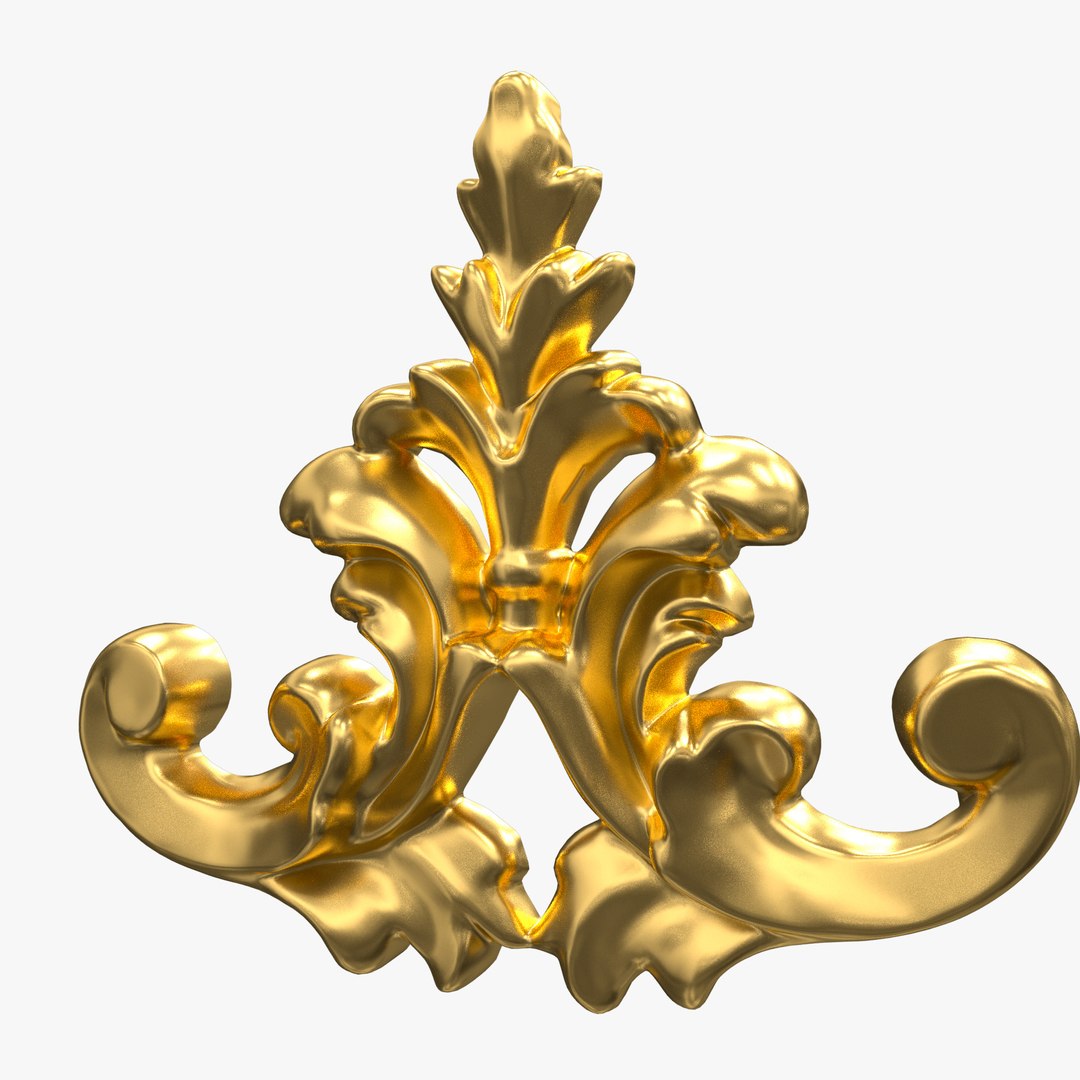Plaster Decorative Bow DS312 3D Model - TurboSquid 2385420