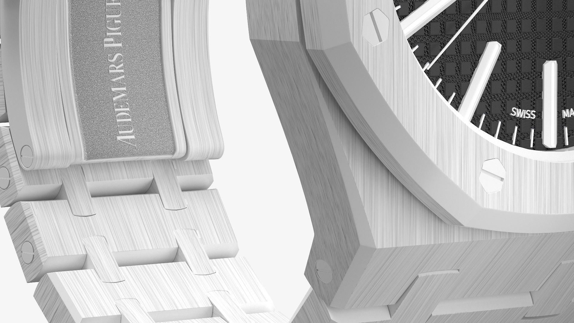 3D Audemars Piguet Royal Oak Black Stainless Steel Selfwinding Model ...