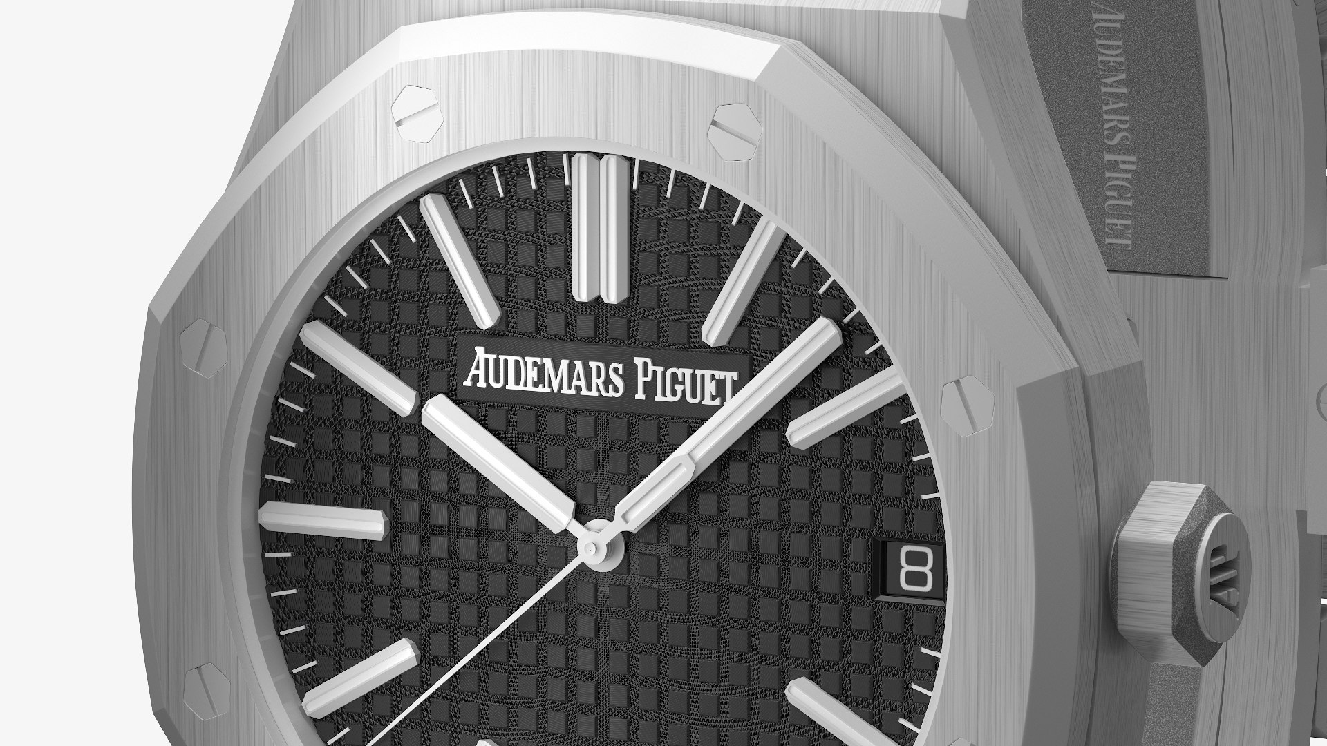 3D Audemars Piguet Royal Oak Black Stainless Steel Selfwinding Model ...