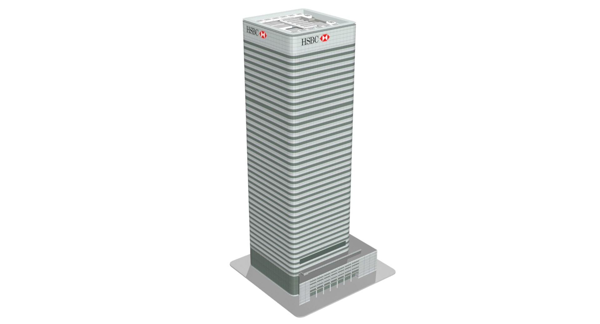 Hsbc Tower London 3D Model - TurboSquid 1361848