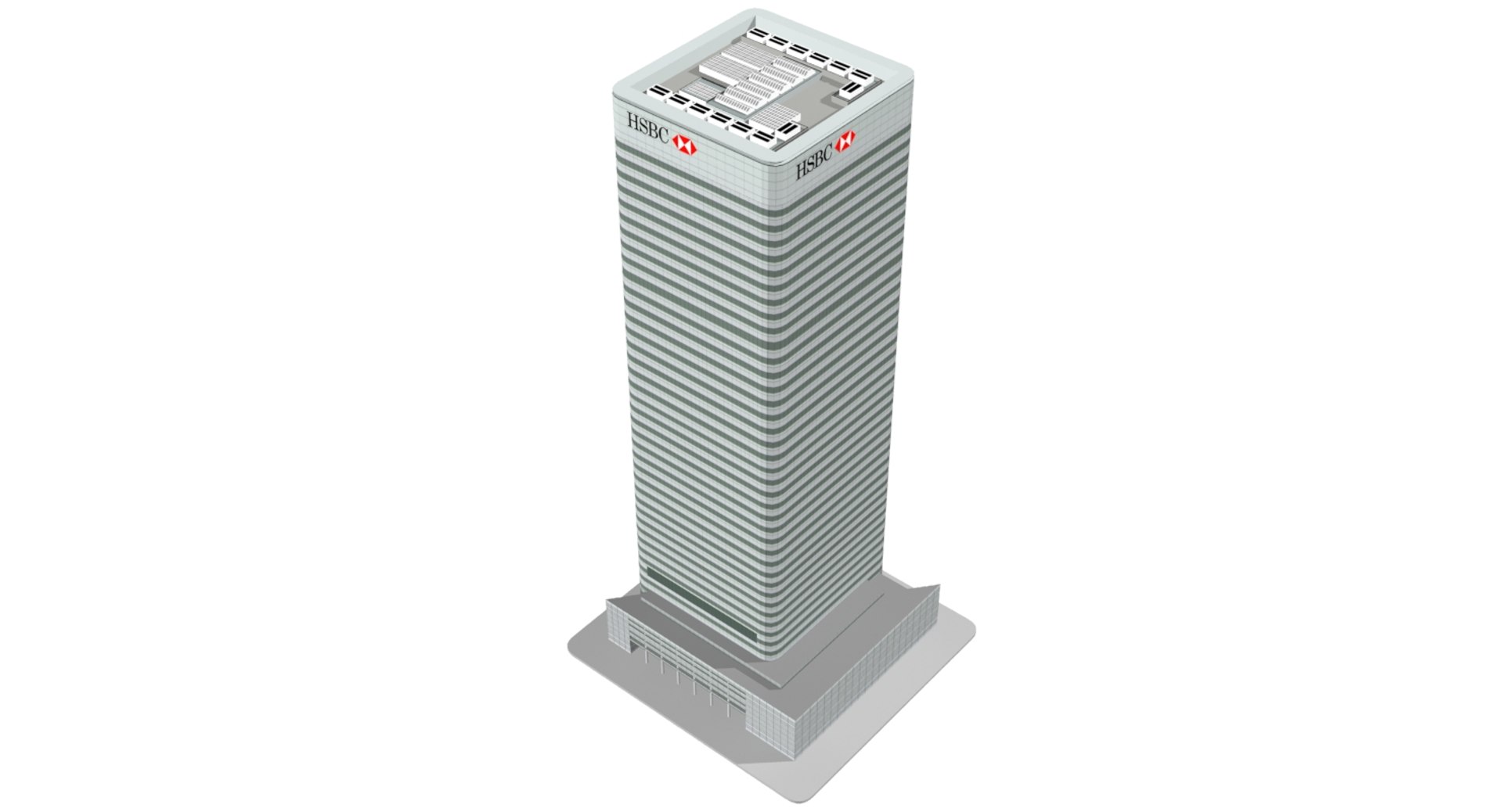 Hsbc Tower London 3D Model - TurboSquid 1361848