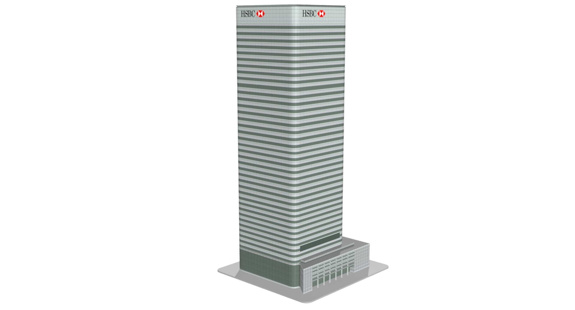 Hsbc Tower London 3D Model - TurboSquid 1361848