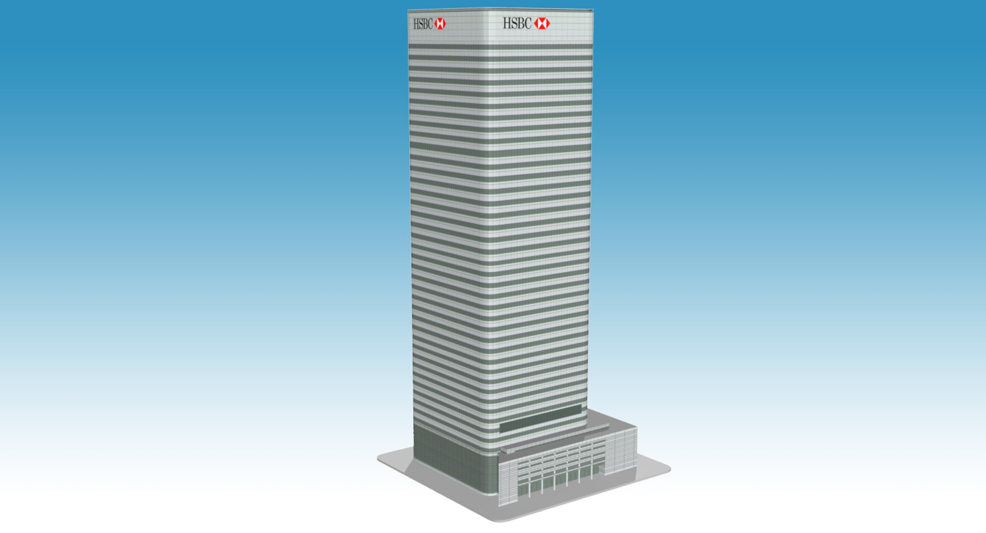 Hsbc Tower London 3D Model - TurboSquid 1361848