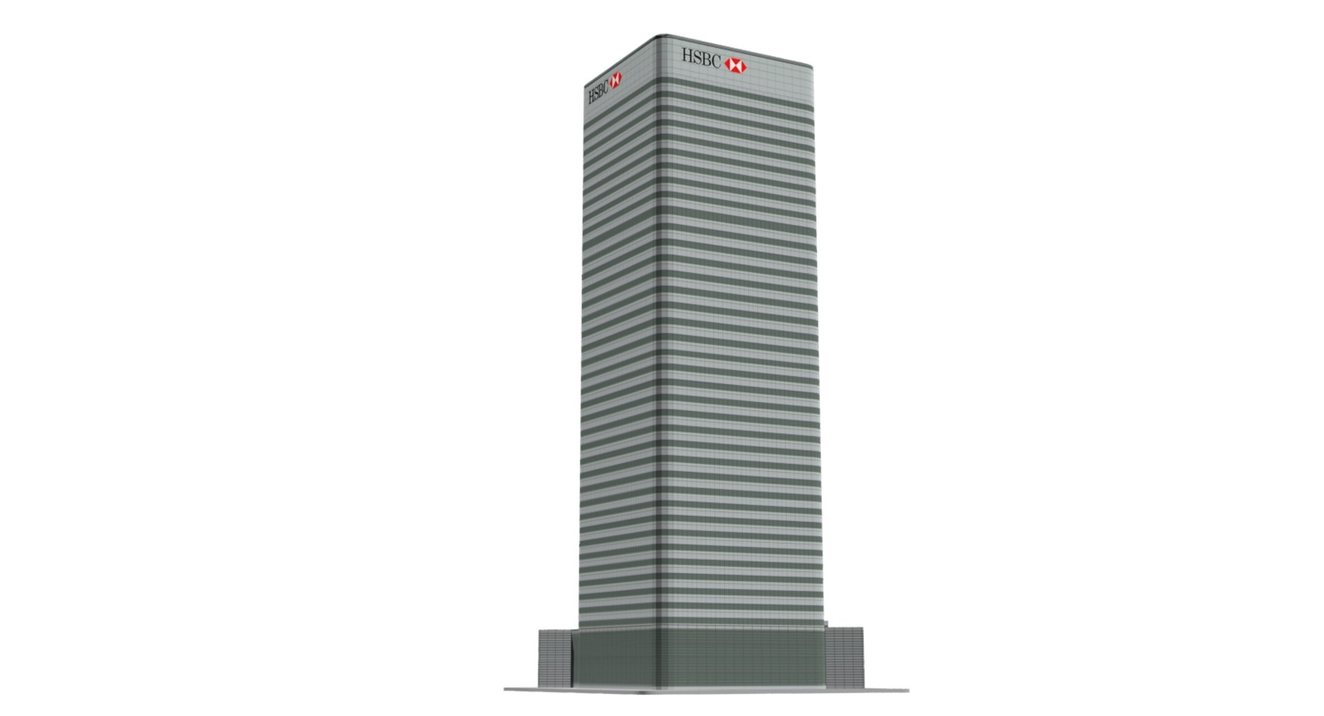 Hsbc Tower London 3D Model - TurboSquid 1361848